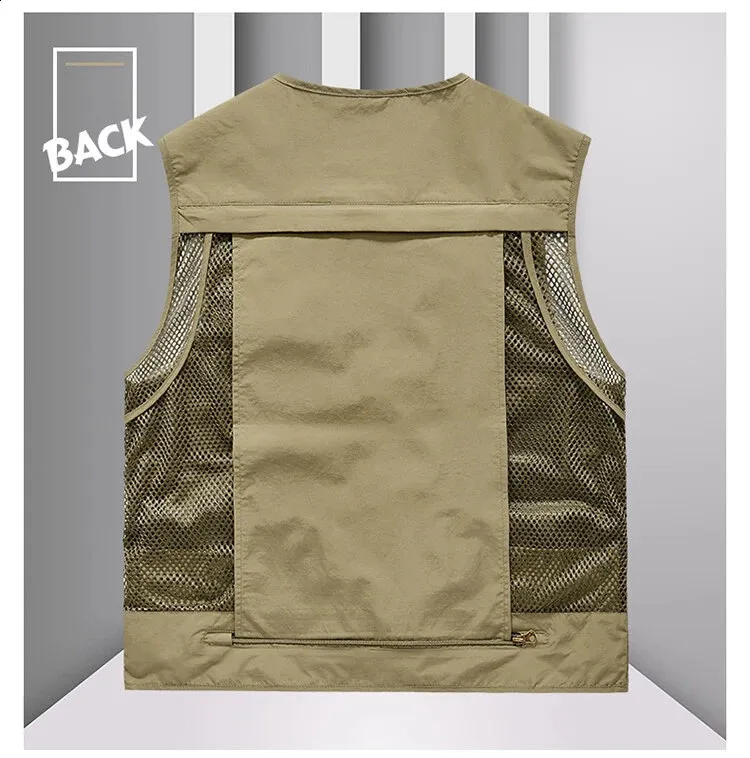 14 Pockets Summer Men's US Tactical Hiking Fishing Vest Photographer ...