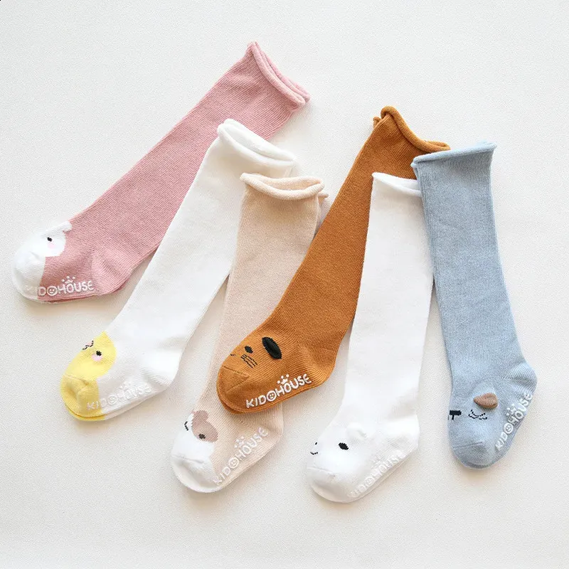 Knee High Baby Socks Cotton Cartoon Infant Boys Girls Anti Slip Winter ...