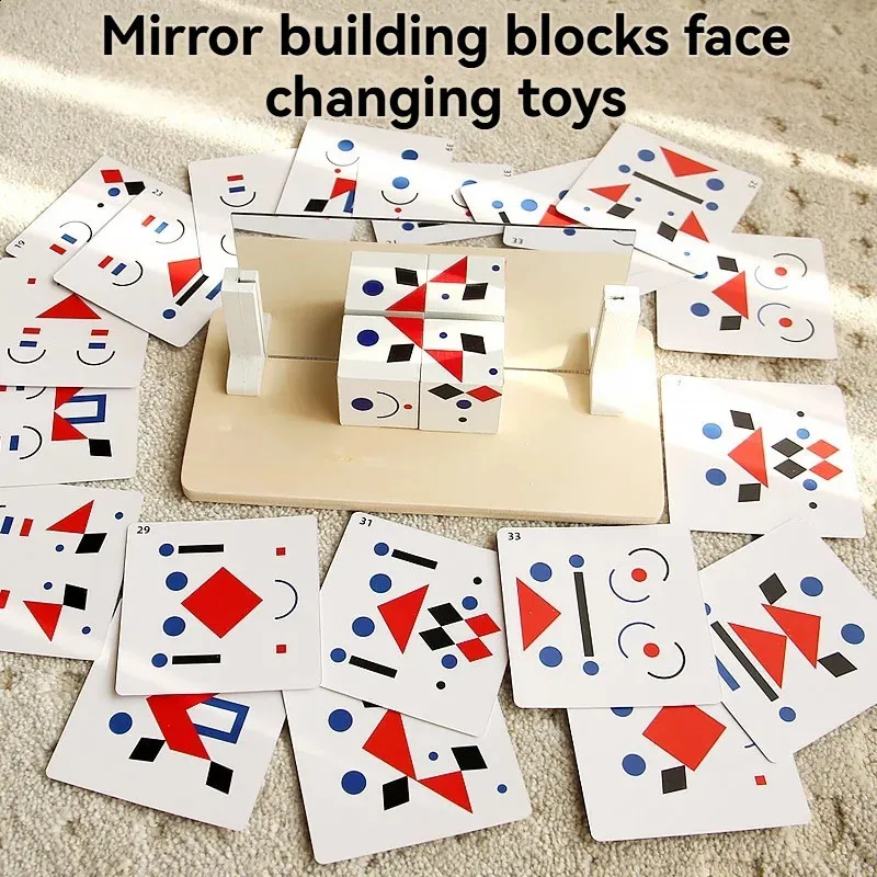 Montessori 3D Mirror Imaging Puzzle for Logical Thinking and Matching ...