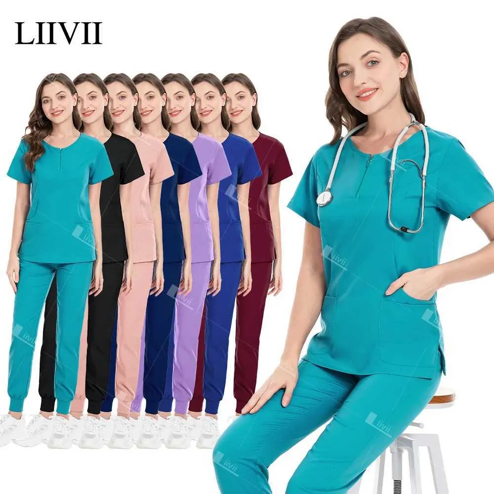 Wholesale Price Doctor Nurse Scrubs Set Womens Medical Jogger Uniforms ...