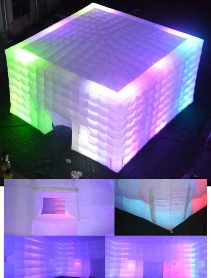 Large White Inflatable Cube Inflatable Party Tent Perfect For Weddings ...