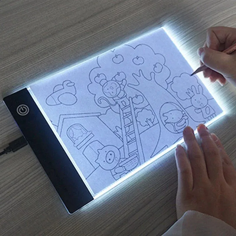 LED Light Drawing Board: Adjustable Brightness Tracing Pad For ...