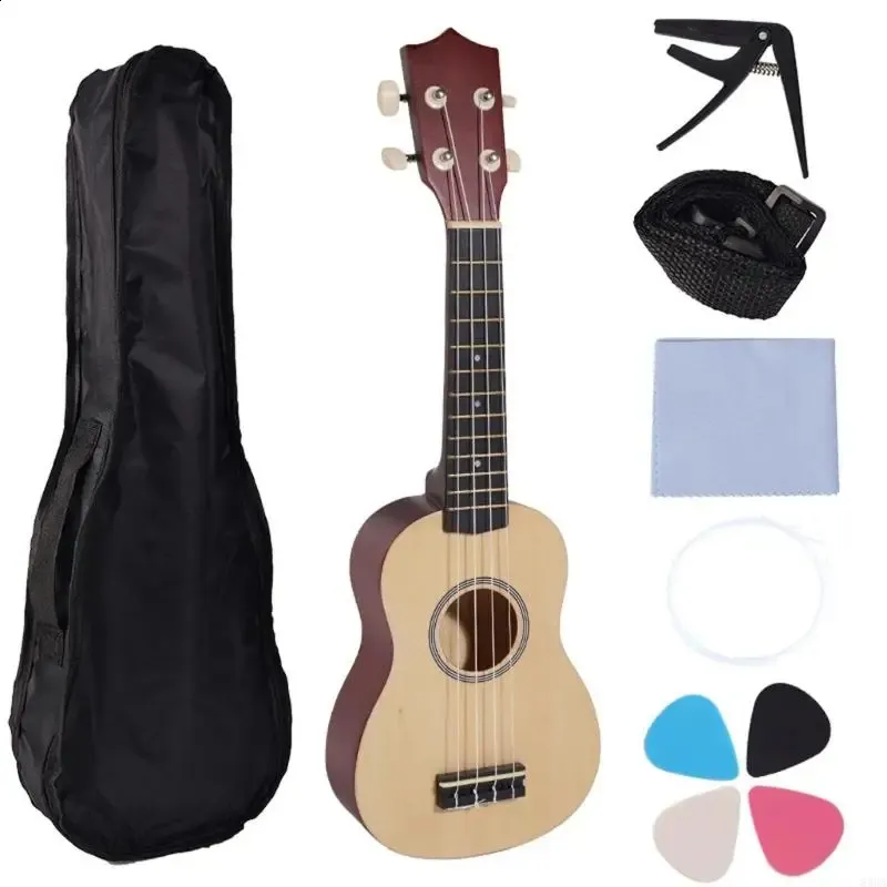 21 Inch Classical Ukulele for Beginners with Wood Texture, Easy to ...