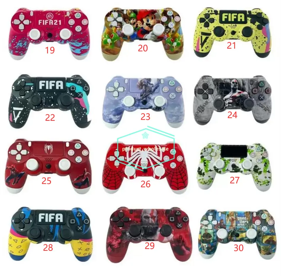 Colorful Bluetooth Gamepad Ps4 Controller With Vibration Charger For ...