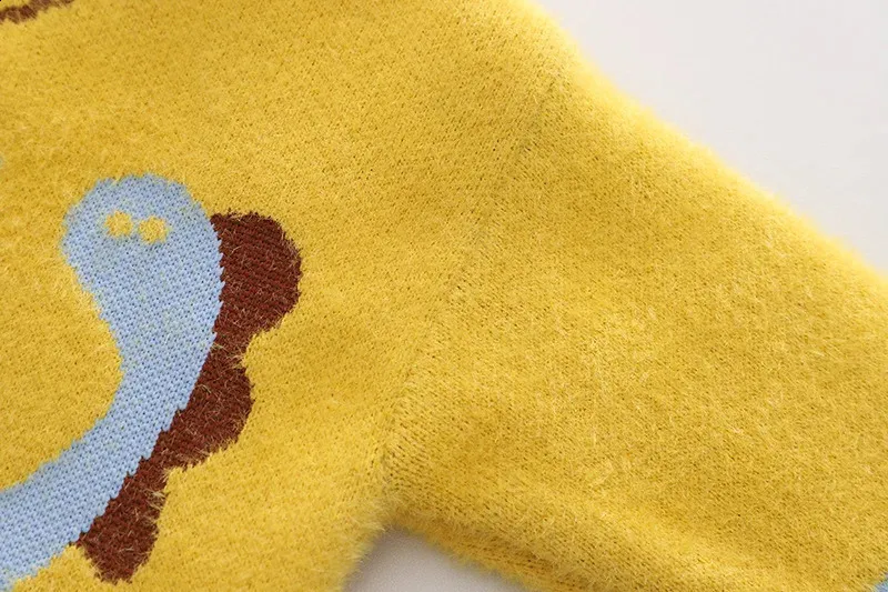 Autumn Winter Kids Cartoon Dinosaur Fleece Sweater Coat for 26T ...