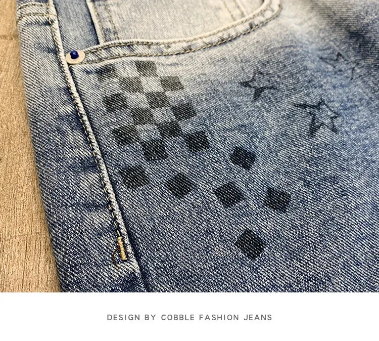 Supzoom Hip Hop Men Denim Shorts Loose Casual Summer Quarter-Length ...