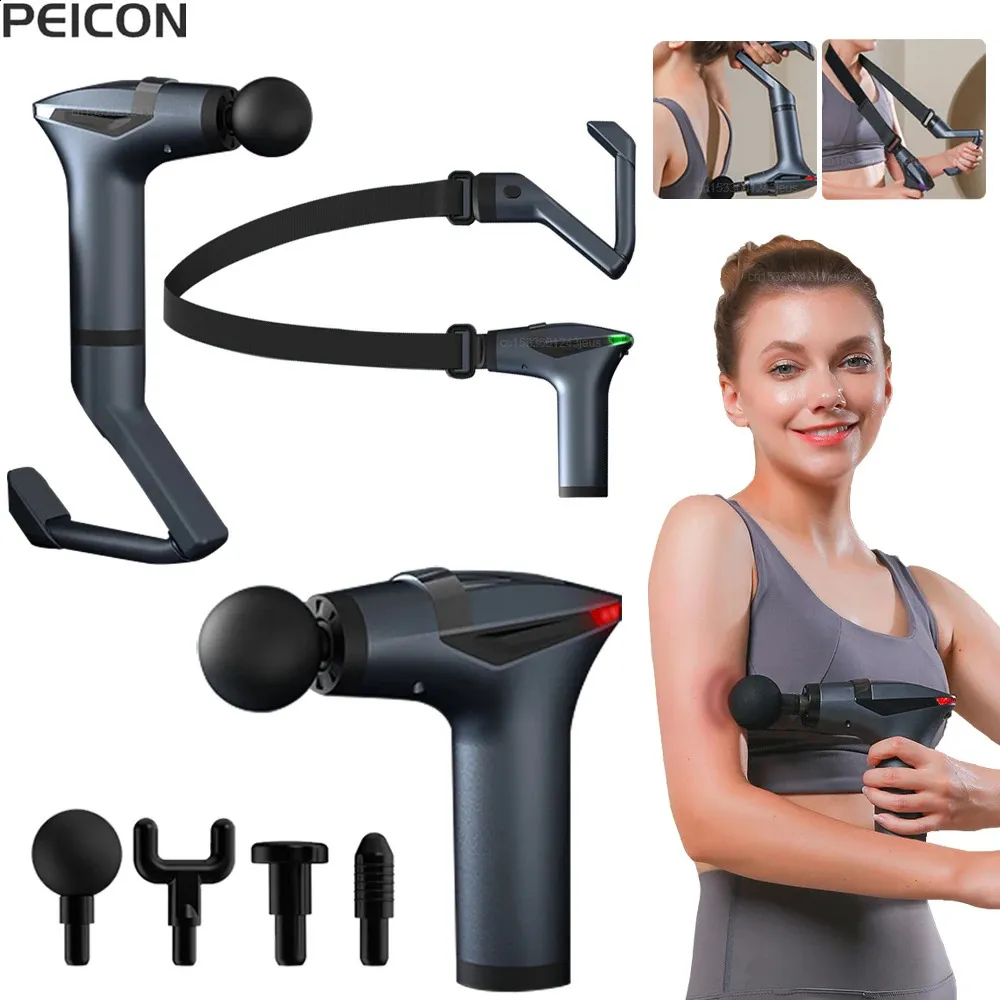 Fascia Gun Muscle Massage High Frequency Body Back Shoulder Neck Waist ...