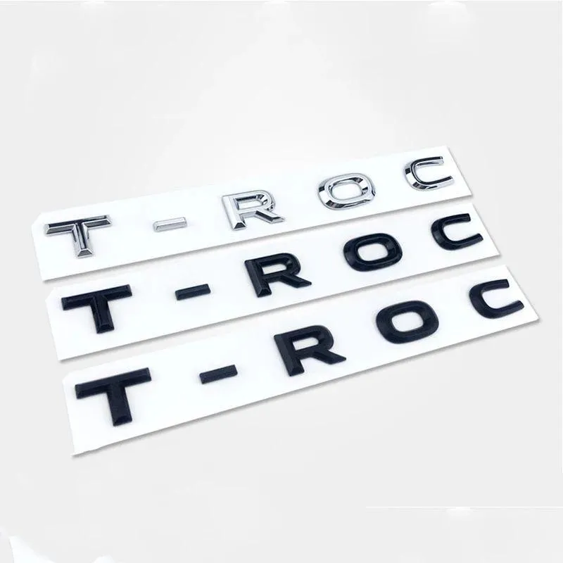 Car Stickers 3D Font Letters Emblem For Troc Styling Refitting Middle ...
