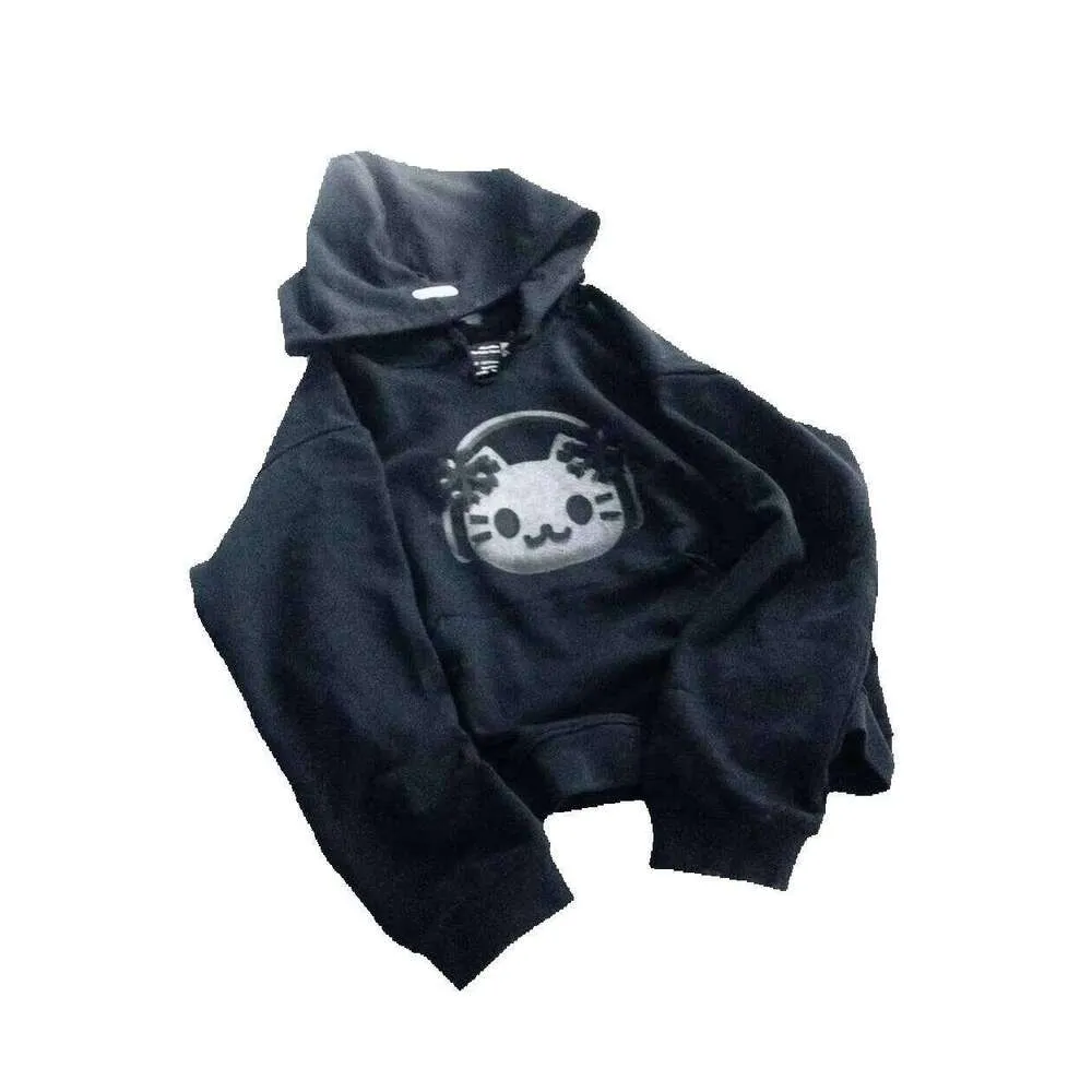 Y2k Hoodie Women Haruku Kawaii Gothic Clothing Cute Graphic Print ...