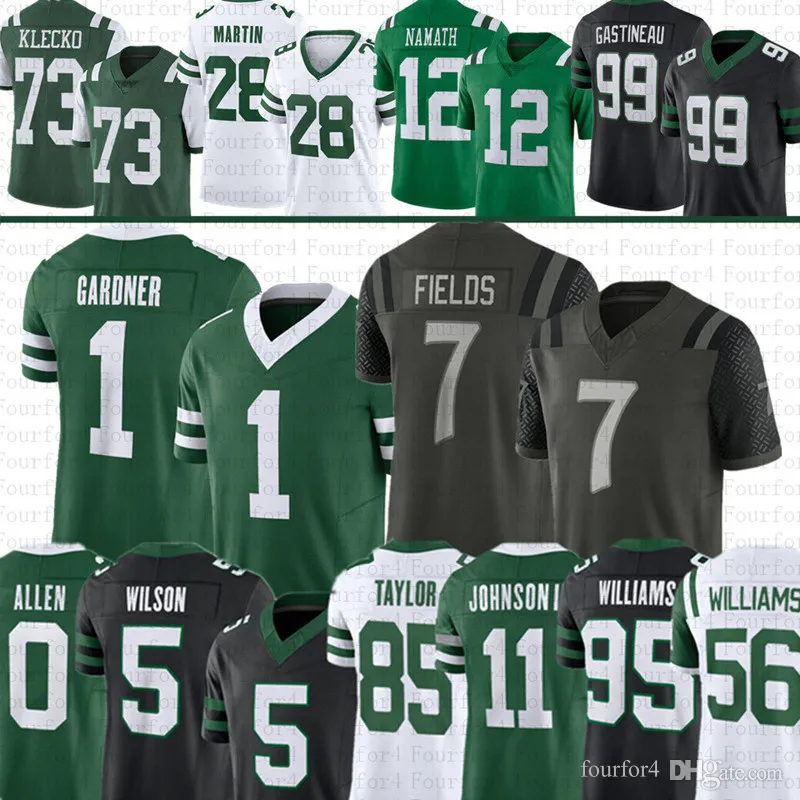 Garrett Wilson Football Jersey Justin Fields, Ahmad... From Fourfor4 ...