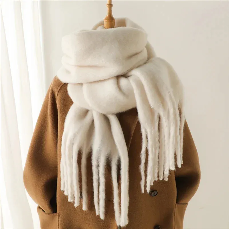 Winter Scarf for Women Cashmere Thick Soft Long Pashmina Blanket Wrap ...