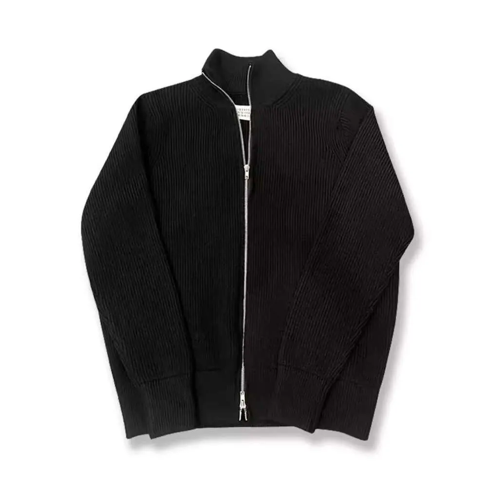Majia Four Corner Spring Double Zipper Half High Turndown Collar Jacket ...