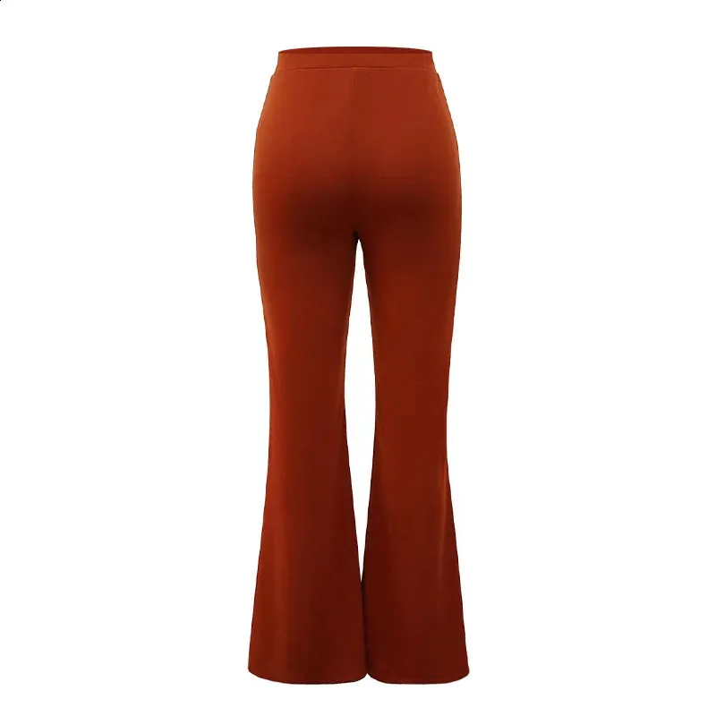 Flare Pant Solid Long Drop Trousers Office Casual Female Slim Straight ...