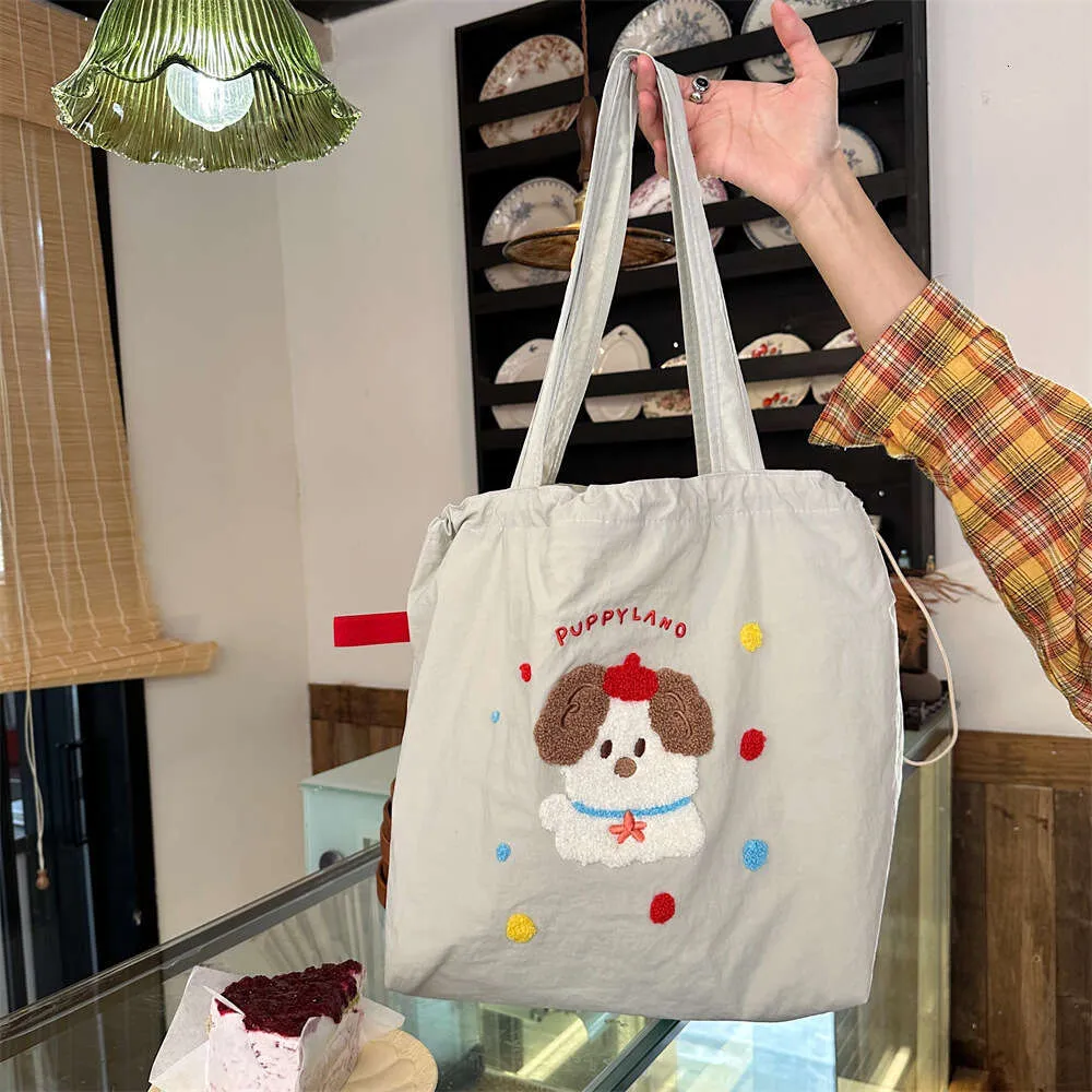 Korean Style Canvas Large Capacity Shoulder Travel Student Commuter Bag ...