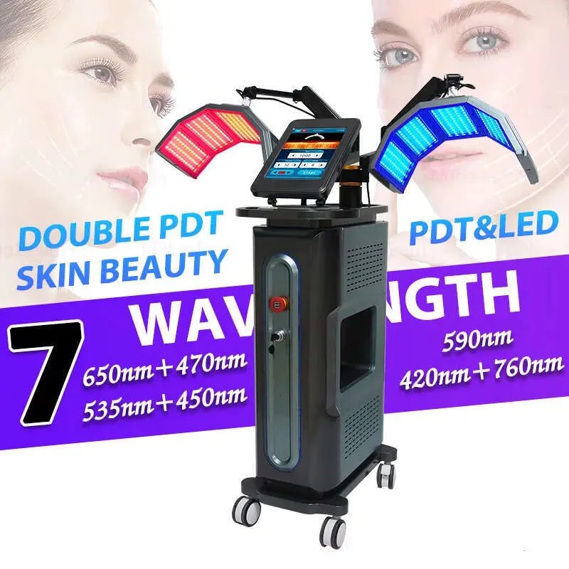 Vertical Dual PDT Facial Photodynamic Therapy Machine with 7 ...