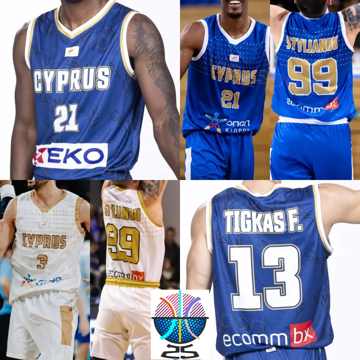 EuroBasket Cyprus Basketball Jersey 25/26 Printed... From Vip_sport ...