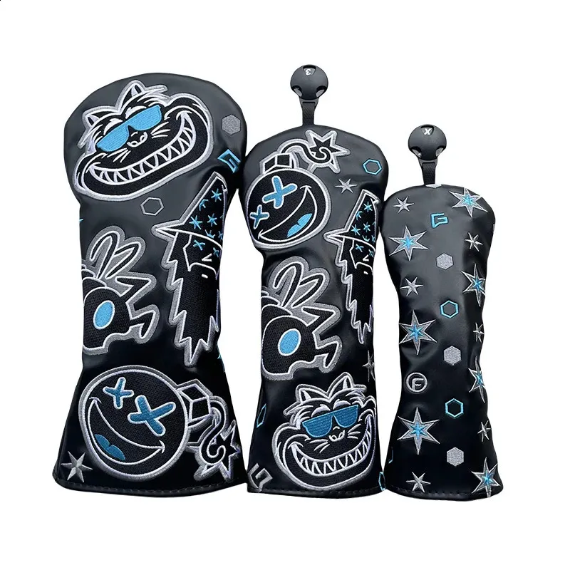Wizard Bomb Cat Golf Club Headcovers Set Waterproof Soft Durable Covers ...