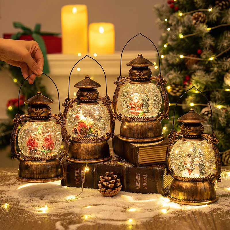 Christmas Snow Music Box 2022 With Water Filled Decoration And Night ...