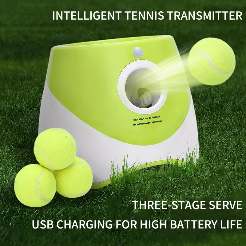 Pet dog toy automatic tennis ball launcher machine for dogs with energy ...