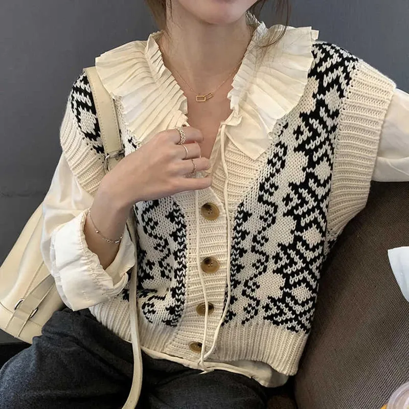 HELIAR Women's V-Neck Cardigan Sweater Vest Sleeveless Knitted ...