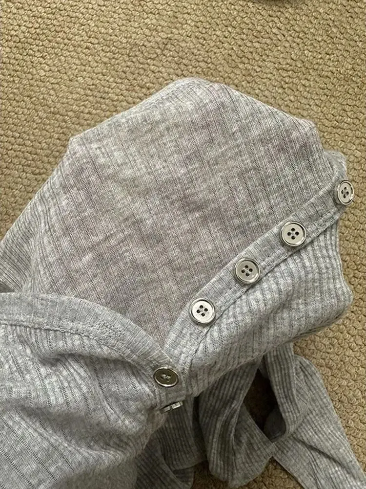 Two-Piece Sweater Outfits Women's Long Sleeve Hollow Out Pullover and ...