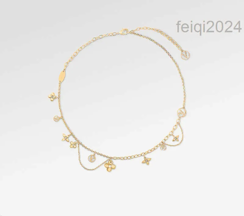 Women Choker Necklace Gold Plated Initial Letter Pendant, Fashionable ...