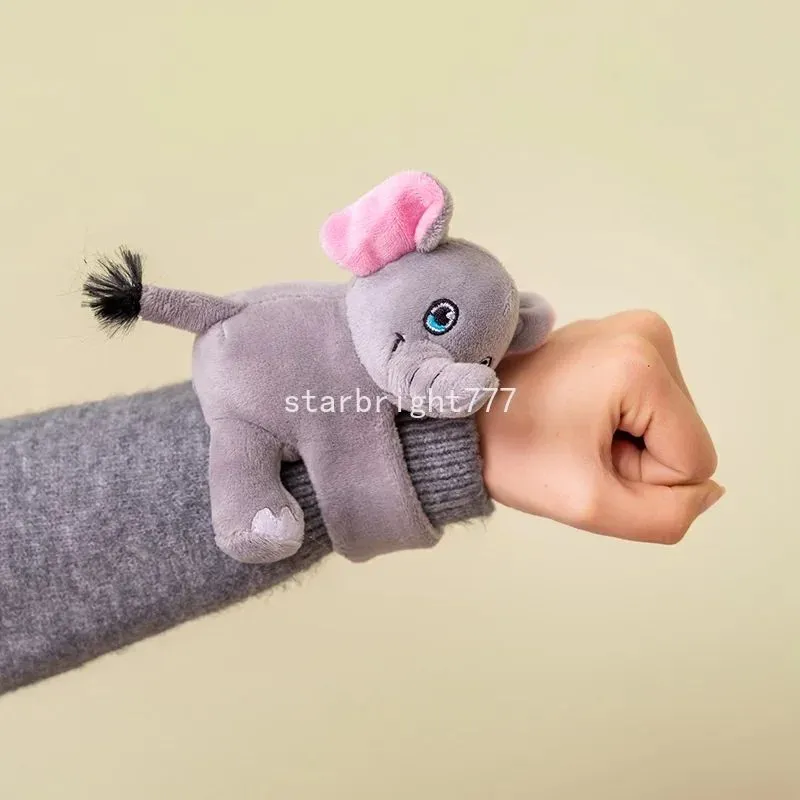 14cm Lovely Elephant, Giraffe, Sloth, Tortoise Slap Snap Wrap Wristband ...