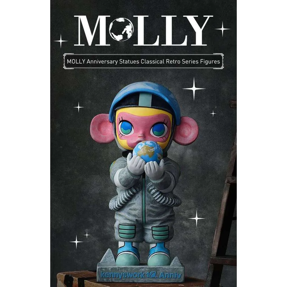 Pop Mart Molly Anniversary Statues Classical Retro Series Blind Box ...