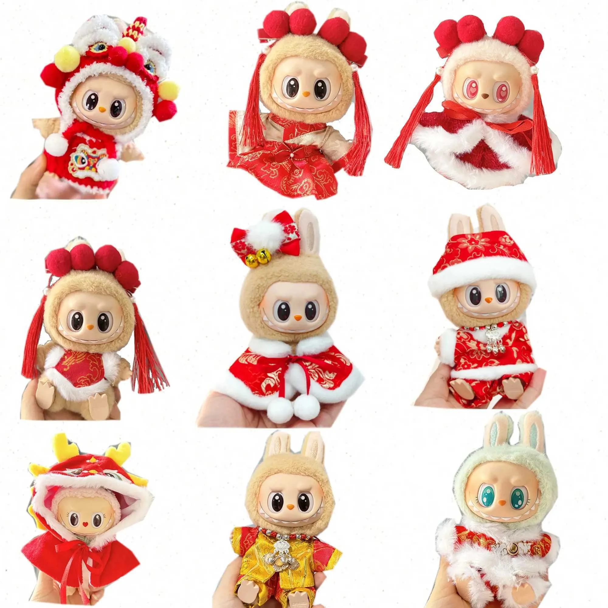 For Labubu 1st 2nd Generation Outfit Clothes New Years And Spring ...