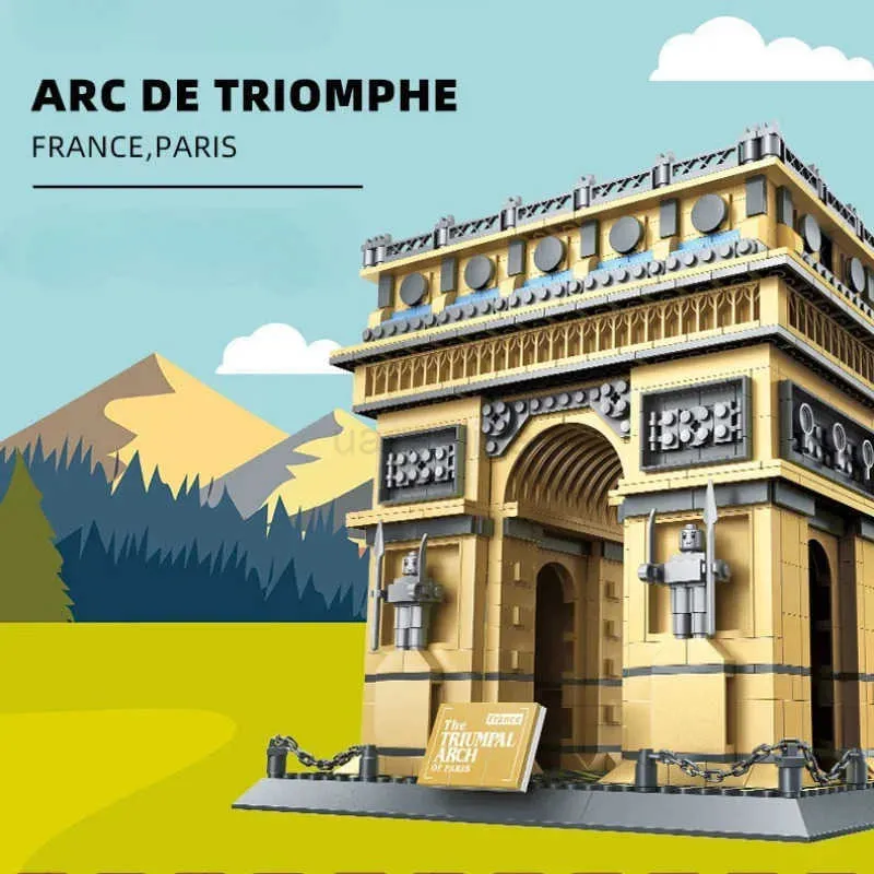 World Famous Architecture House Building Blocks Toy A Unique Arch Of Ci ...