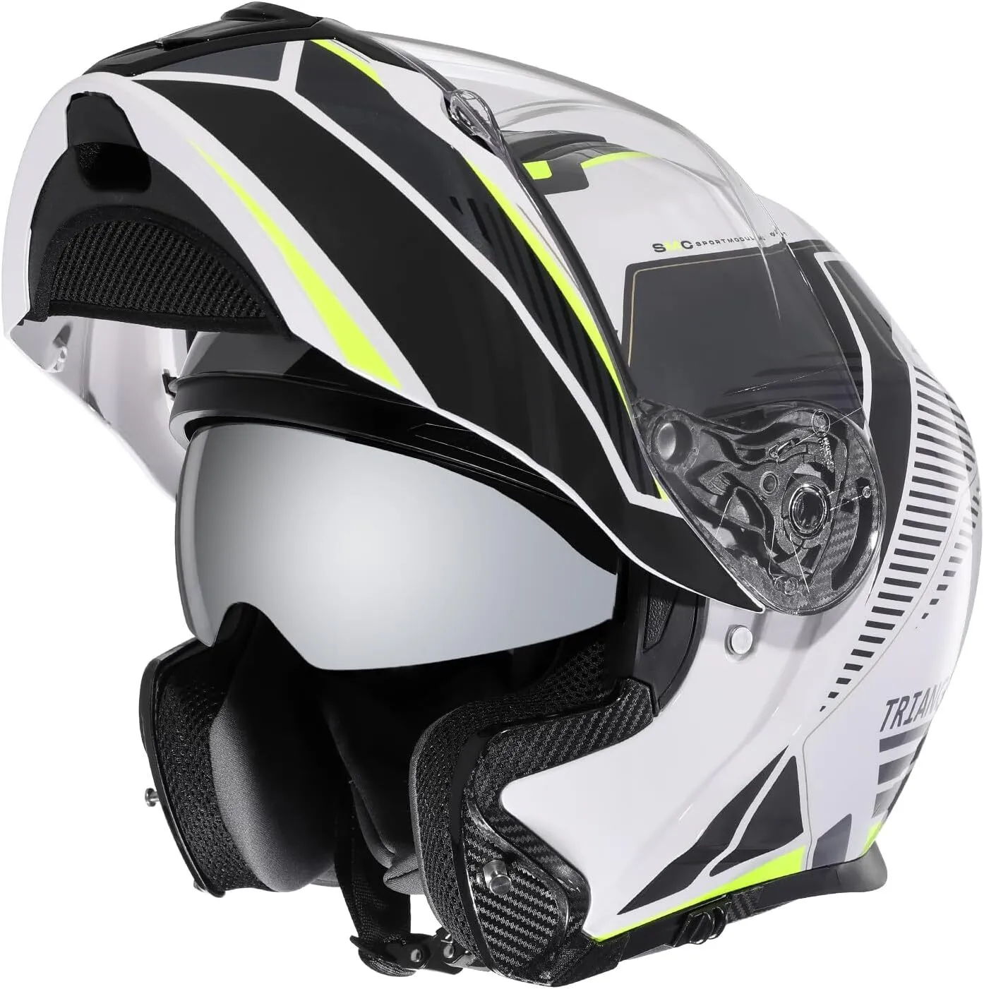 TRIANGLE DOT Certified Modular Full Face Motorcycle Motor Bike Helmets ...