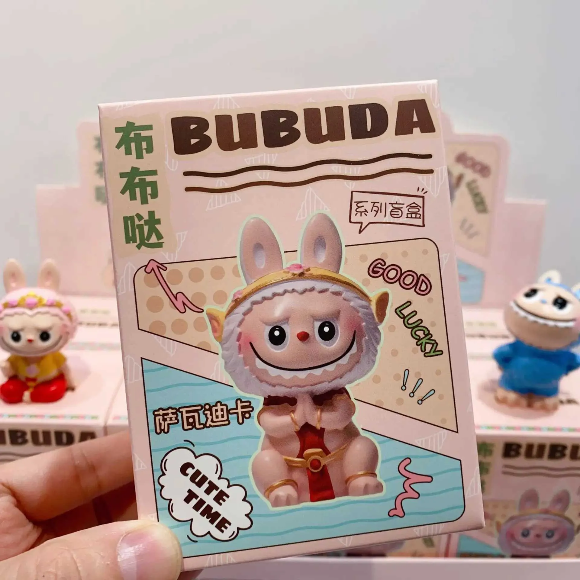Collectible Labubu Flocked Blind Box - Adorable Cartoon Doll, High ...