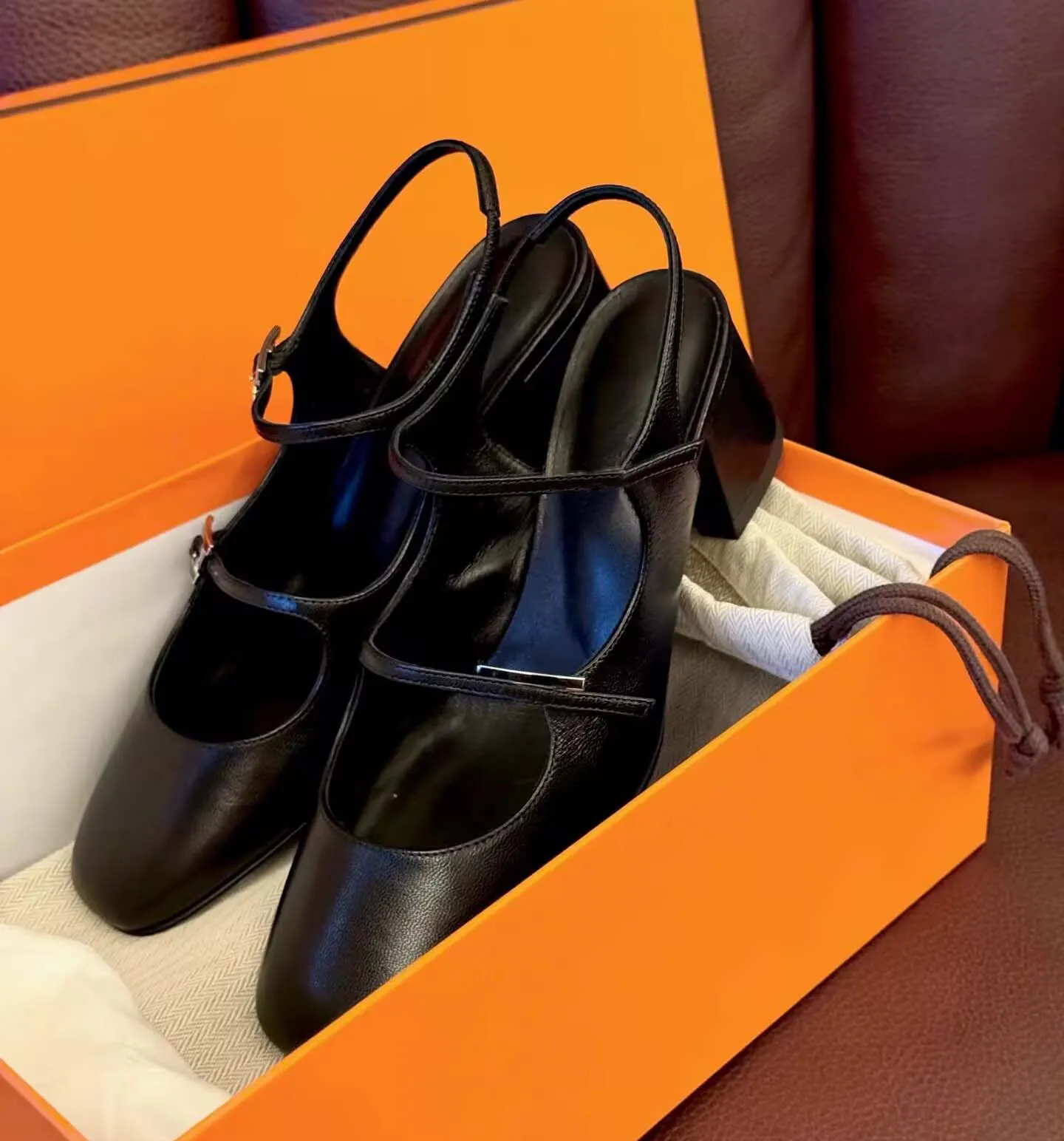 Wholesale Factory Jackie Double Strap Calf Leather Suede Pumps... At ...