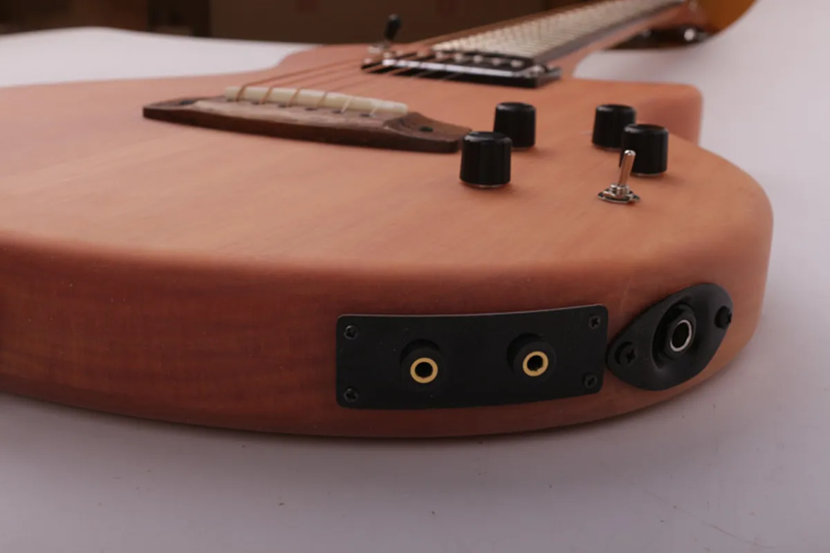 Silent Travel Beginner Electric Guitar Kit With Mahogany Body And Neck ...
