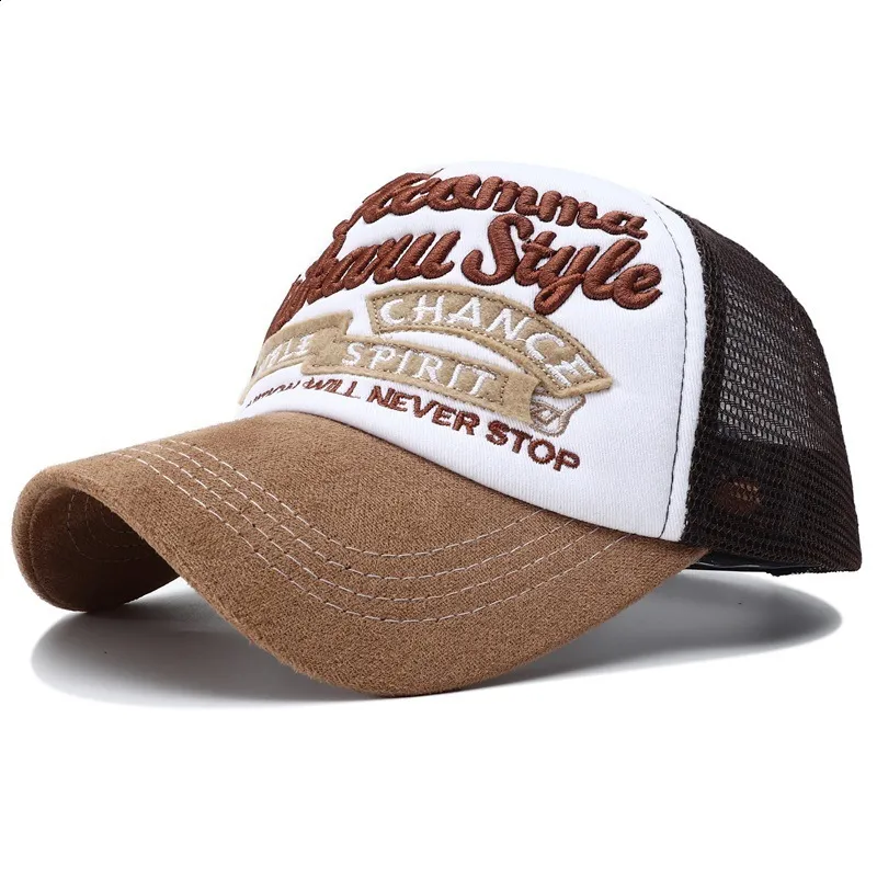 Summer Y2k Letter Embroidery Mesh Baseball Cap for Men and Women ...