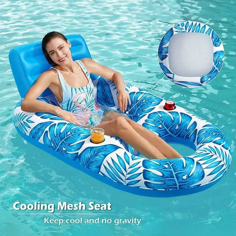 Inflatable Floating Inflatable Lounge Chair Sofa With Backrest And ...