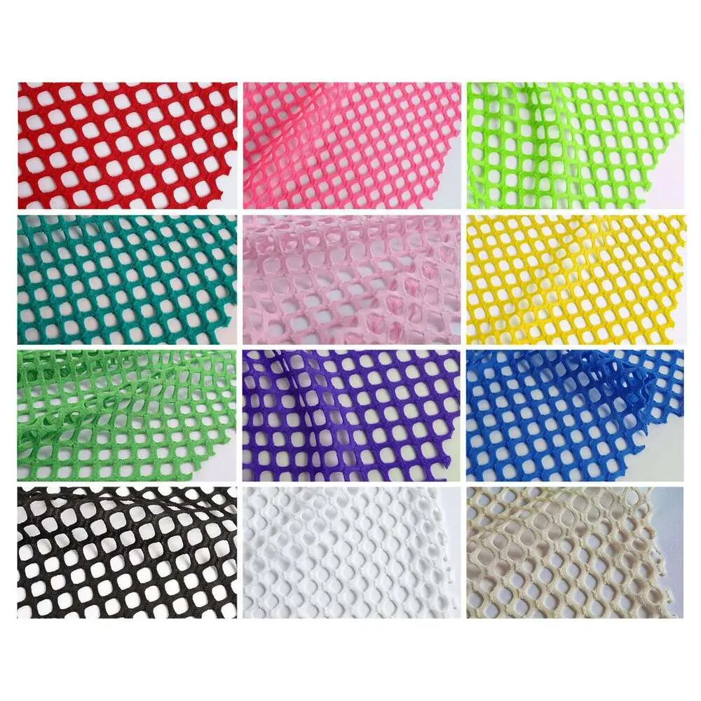 165cm Wide Stretch Polyester Fishnet Netting Fabric With Dia.1cm ...