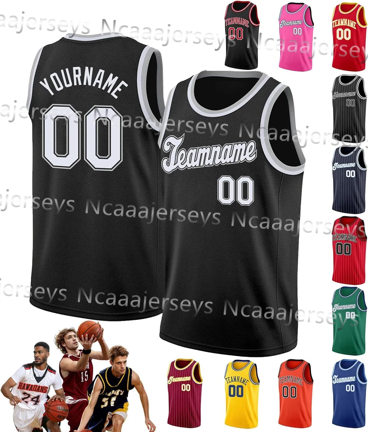 Custom Basketball Jerseys Personalized Team Uniforms With Printed Names ...