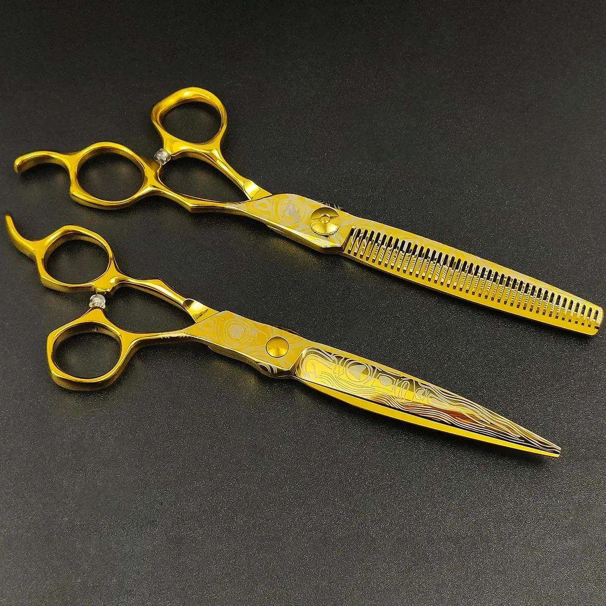 Professional Barber Shears Scissors Set: JP440c Steel Haircut Scissors ...