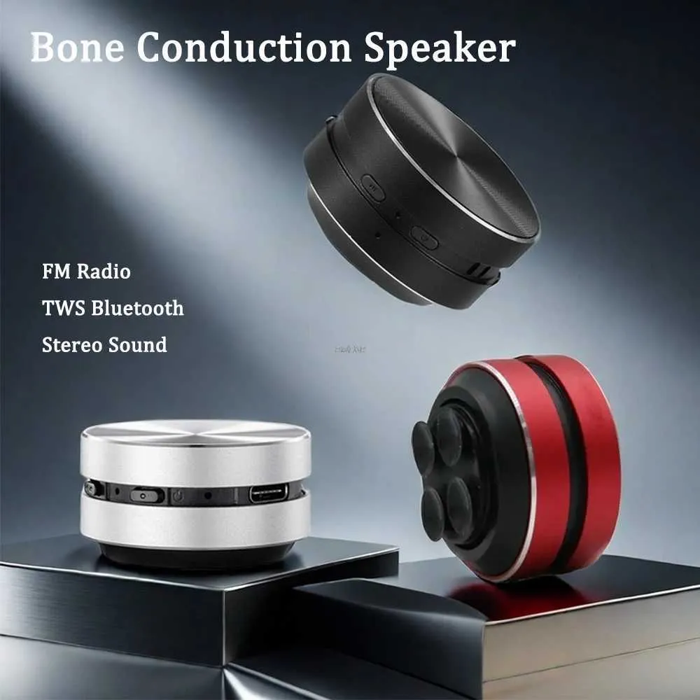 Hot Bone Conduction Speakers Wireless TWS Stereo Sound With FM Radio ...