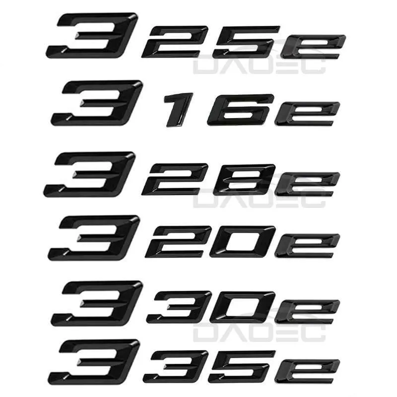 New 3 Series Car Trunk Letters 2021 F150 Black Emblems Sticker For G20 ...
