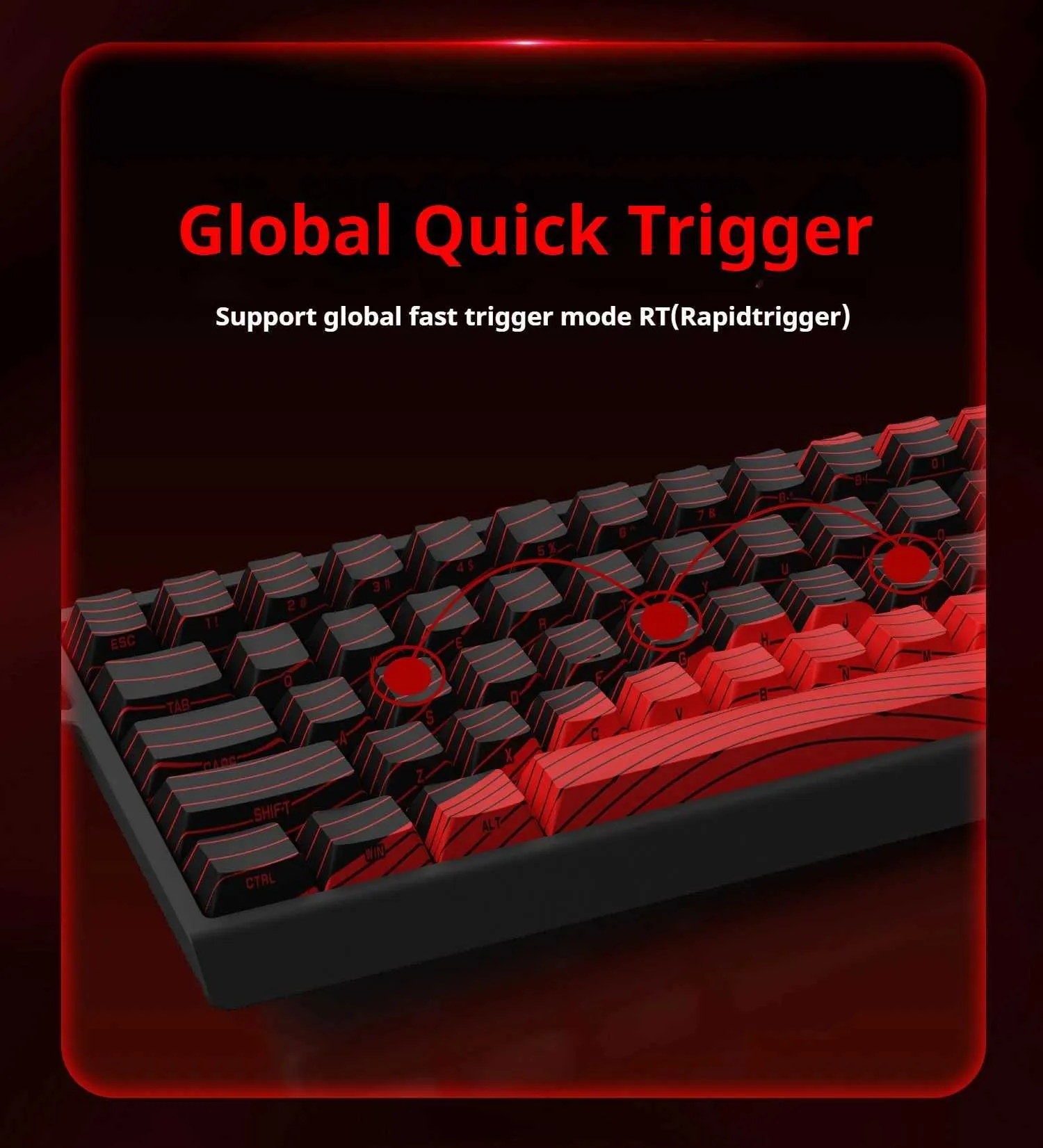 68-Key Magnetic Gaming Keyboard - Hot-Swappable, Quick Response, Custom ...