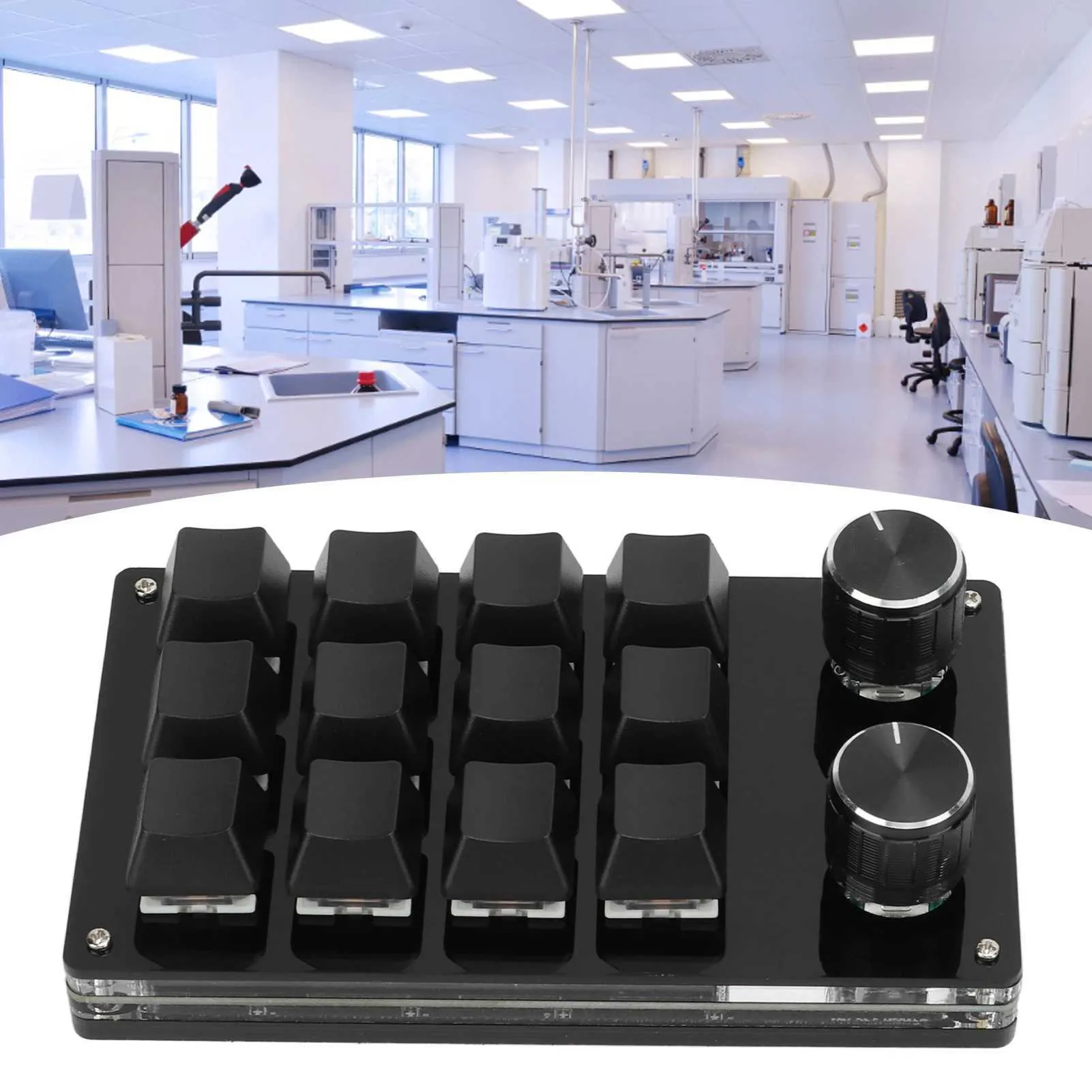 One Handed Macro Mechanical Keyboard 12 Key Multifunction DIY ...