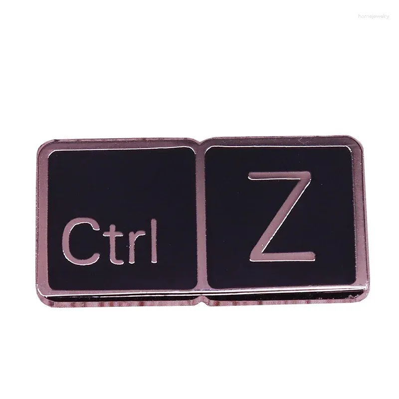 Enamel Keyboard Zentall Brooch With Ctrl Z Funny Computer Accessory For Unhappy Daily Life And ...