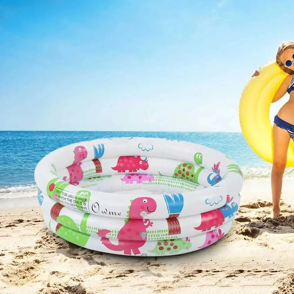Kids Inflatable Swimming Pools Cartoon Dinosaur PVC Ball Pit Bathtub ...
