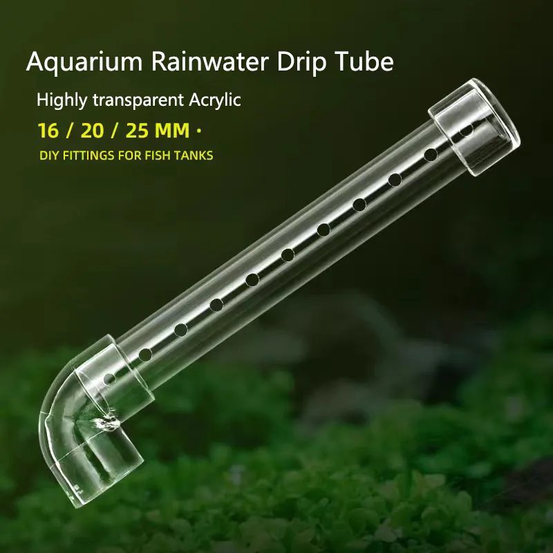 Aquarium Fish Tank Accessories: Transparent Acrylic Rain Spray Bar ...