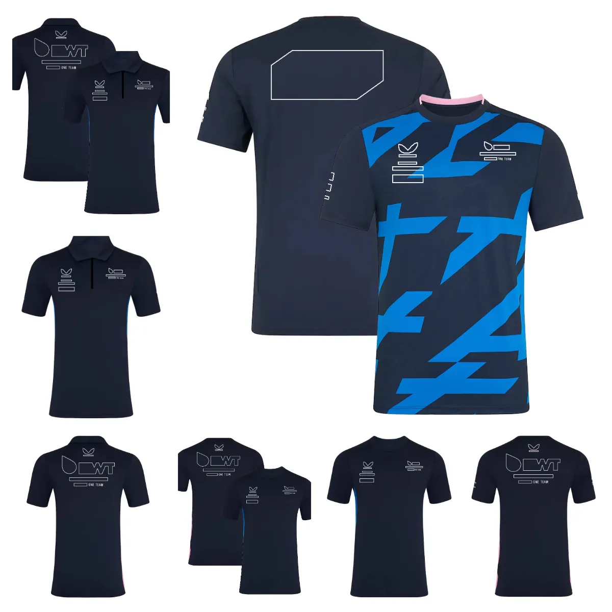 2025 F1 Team Navy Blue Uniform Shirt Quick Drying Unisex Racing Clothes ...