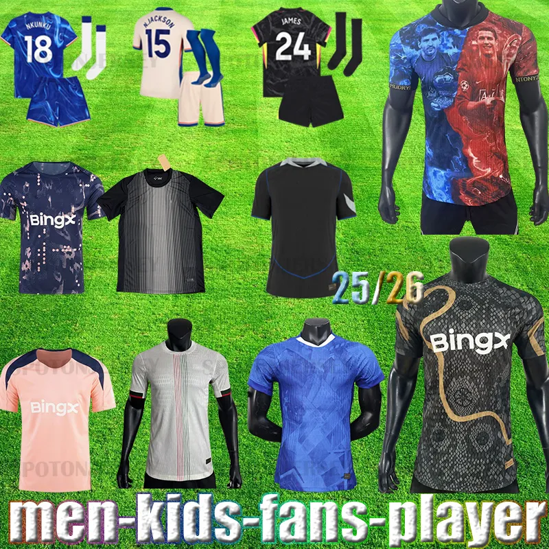 CFC Kids Black Football Kits Kit CHELSEAS, ENZO, NKUNKU, PALMER ...