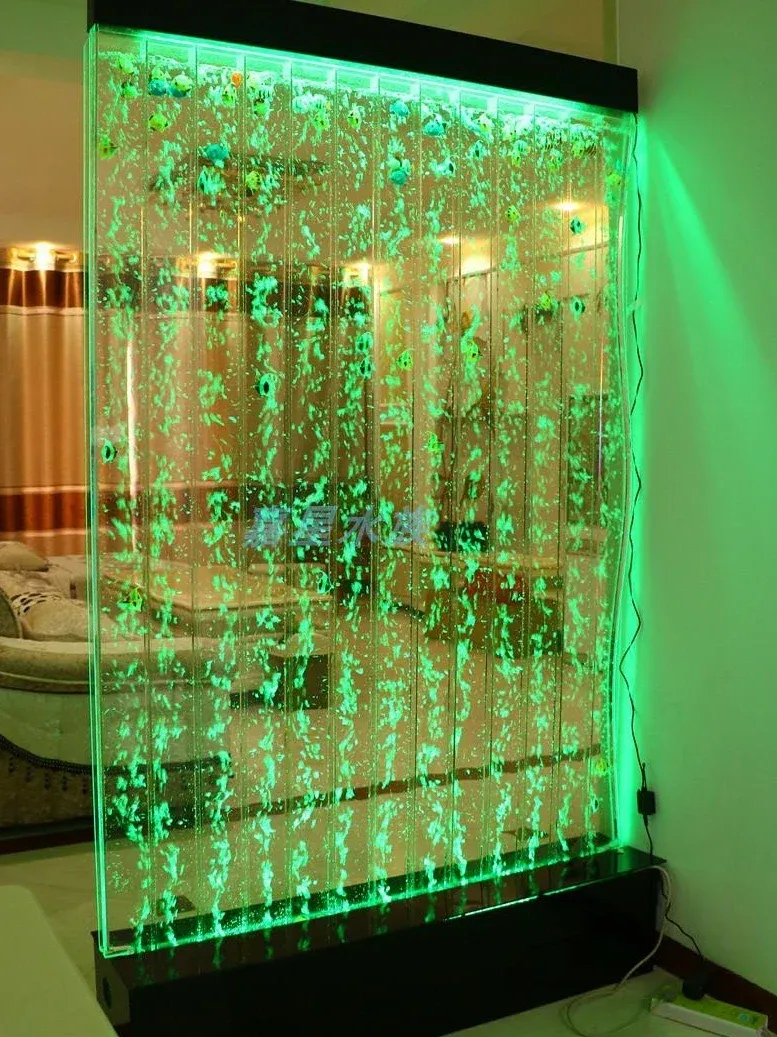 Large Water Curtain Wall, Screen, Air Flow, Water Bubble Wall, Acrylic ...