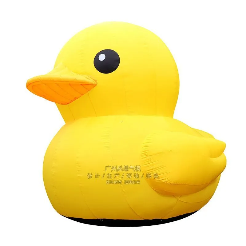 Inflatable Duck Pool Float: 20ft Cartoon Rhubarb Duck, Fun Swimming ...